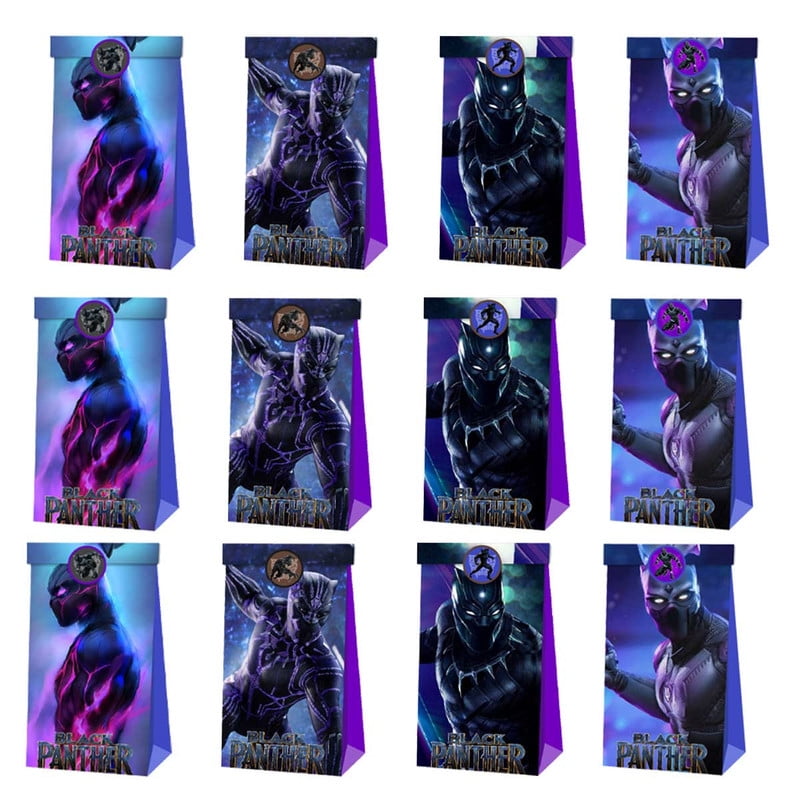 Black Panther Goodie Bags Party Favor Candy Decorations Treat Supplies ...