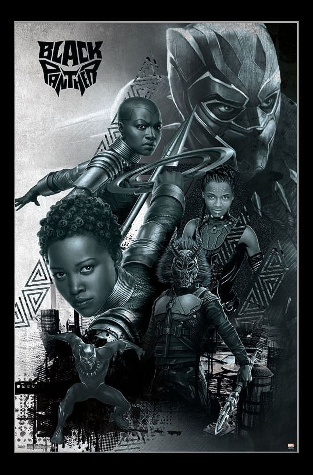 Black Panther - Group Laminated & Framed Poster Print (22 x 34 ...