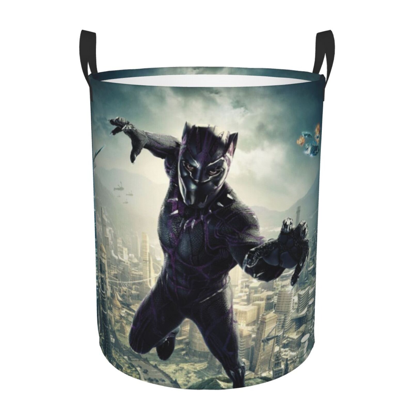 Black Panther Large Laundry Hamper, Collapsible Laundry Basket With ...