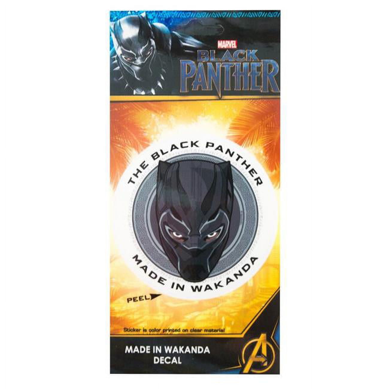 Black Panther Made In Wakanda Sticker - Walmart.com