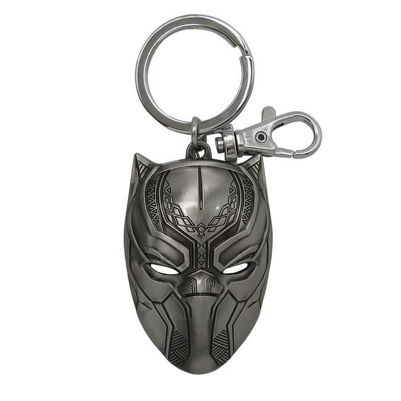 Black Panther Mask Metal Keychain - Walmart.com