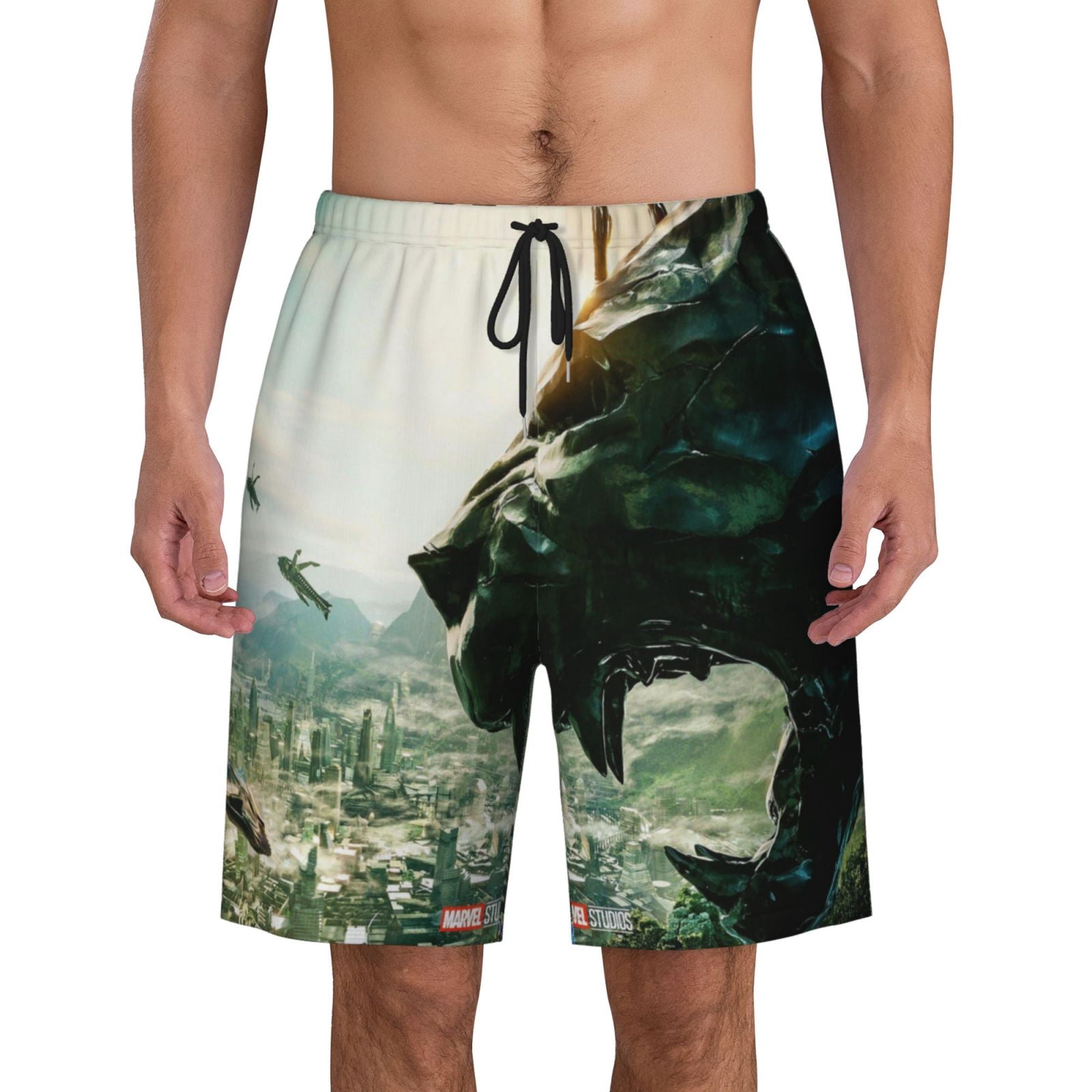 Black Panther Men'S Swim Trunks Quick Dry Board Shorts Bathing Suit ...