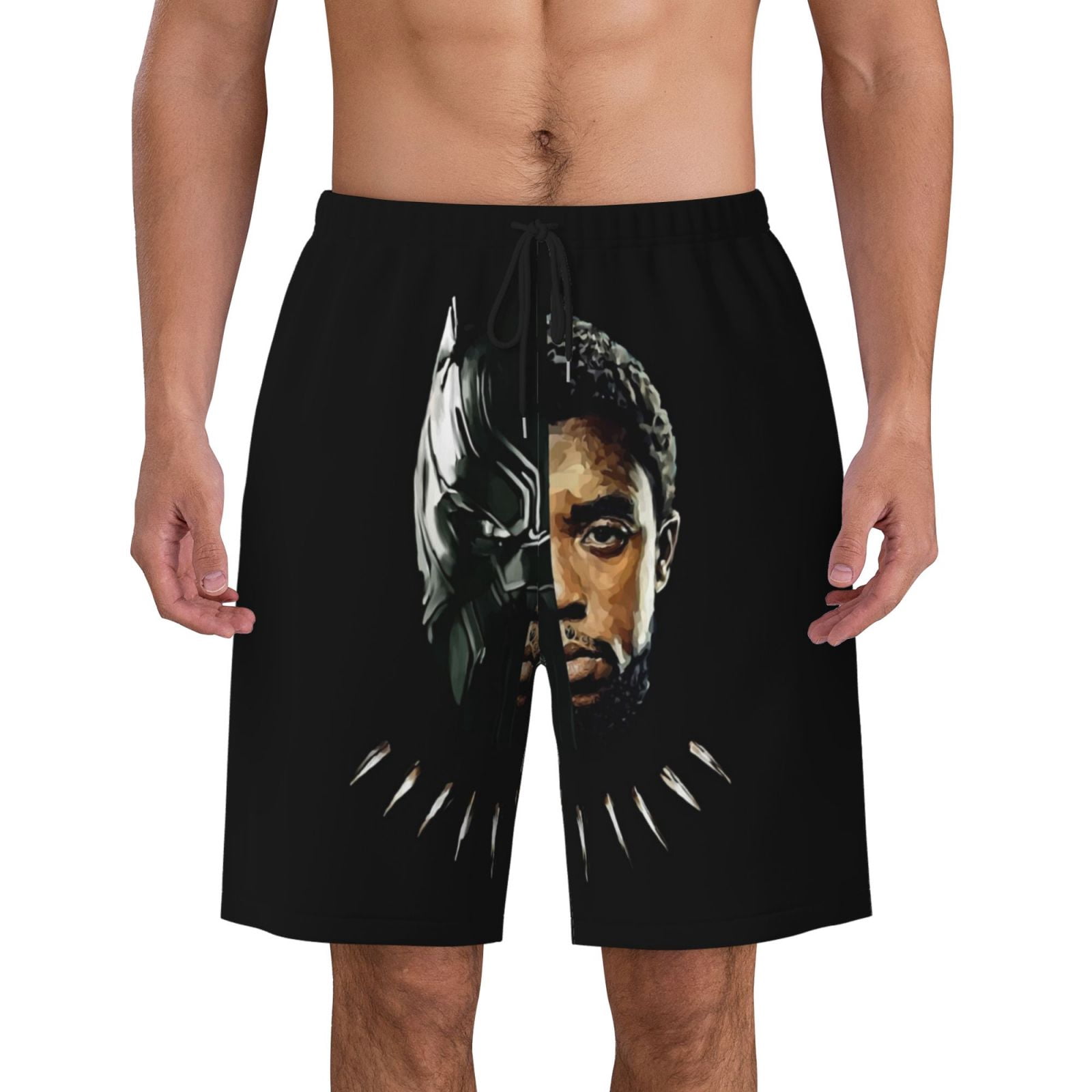 Black Panther Men's Swim Trunks Quick Dry Board Shorts Bathing Suit ...