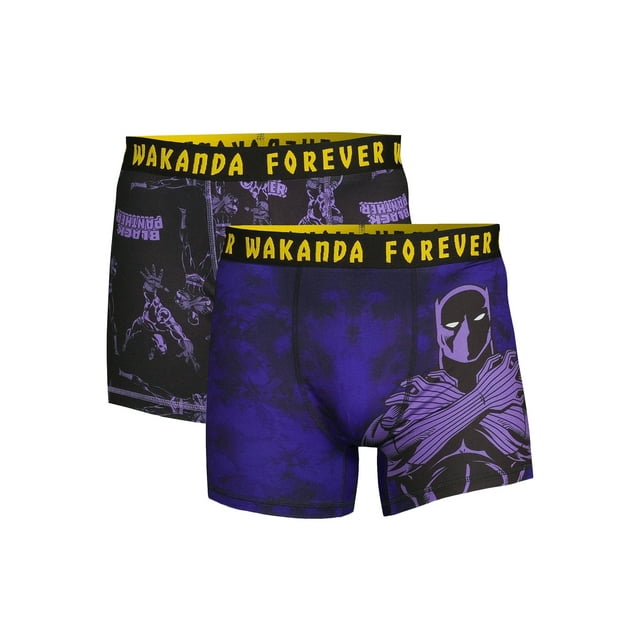 Black Panther Men's and Big Men's Graphic Boxer Brief, 2-Pack - Walmart.com