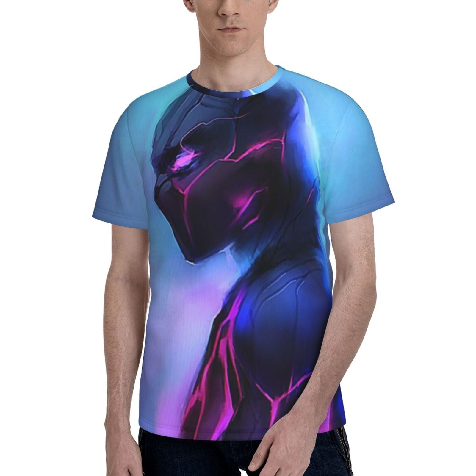 Black Panther Mens 3d Graphic Print Shirts Casual Short Sleeve Tee Shirts - Walmart.com
