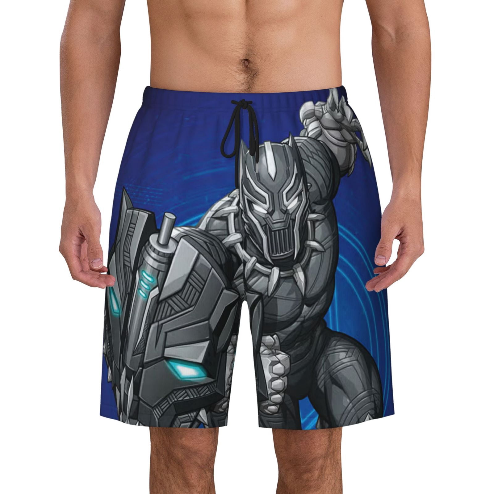 Black Panther Mens Swim Trunks Quick Dry Board Shorts Beach Shorts ...
