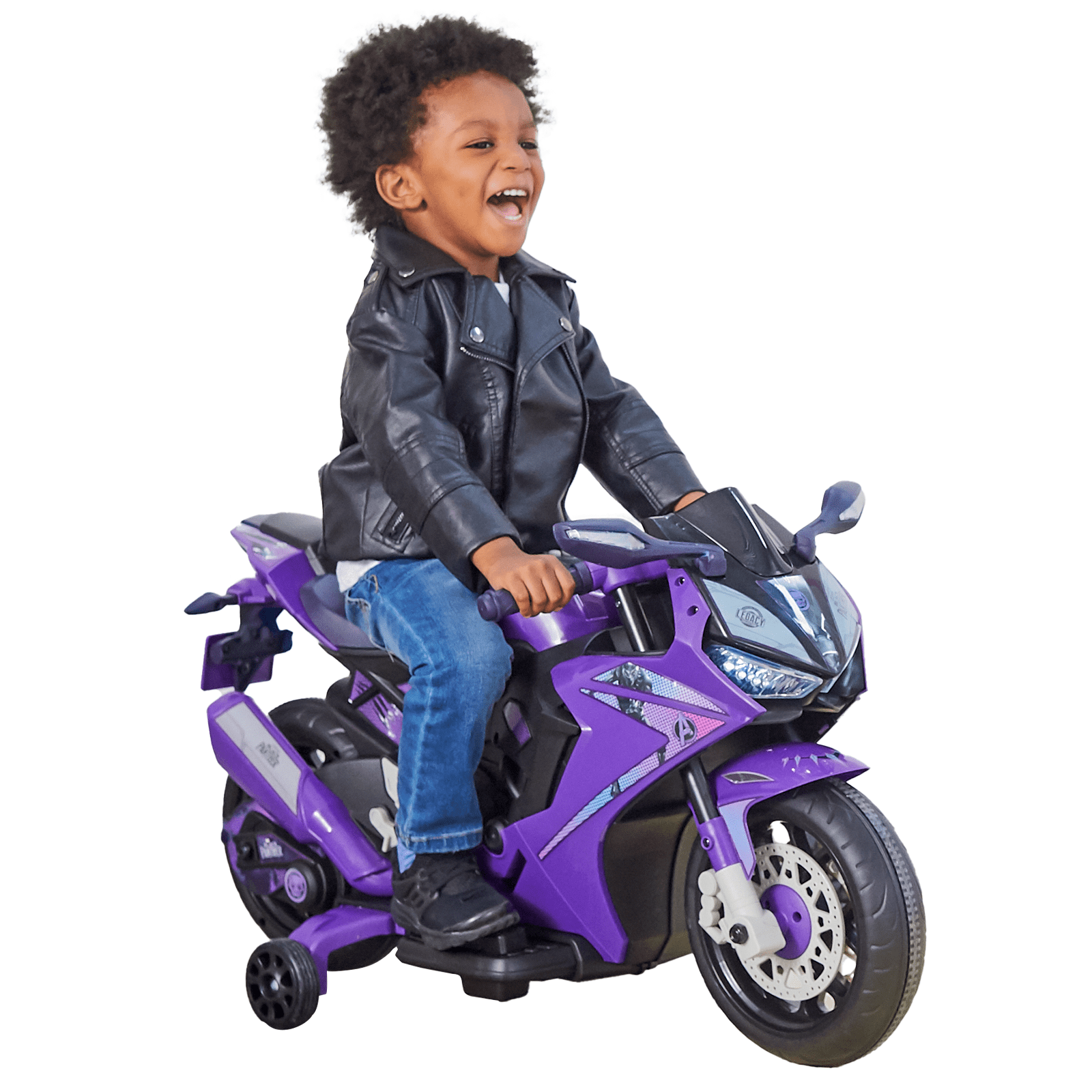 Purple And Black Motorcycle