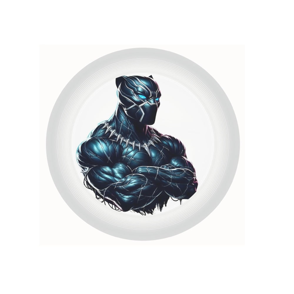 Black Panther Patterned Frisby Slip Resistant And Stable Throw With A ...