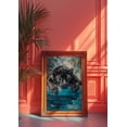 Black Panther Pool Maximalist Bathroom Wall Art Poster Unframed Paper ...