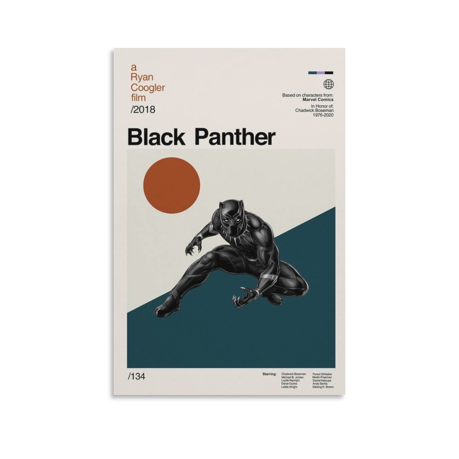 Black Panther Poster, Marvel Movie Poster, Black Panther Print ...