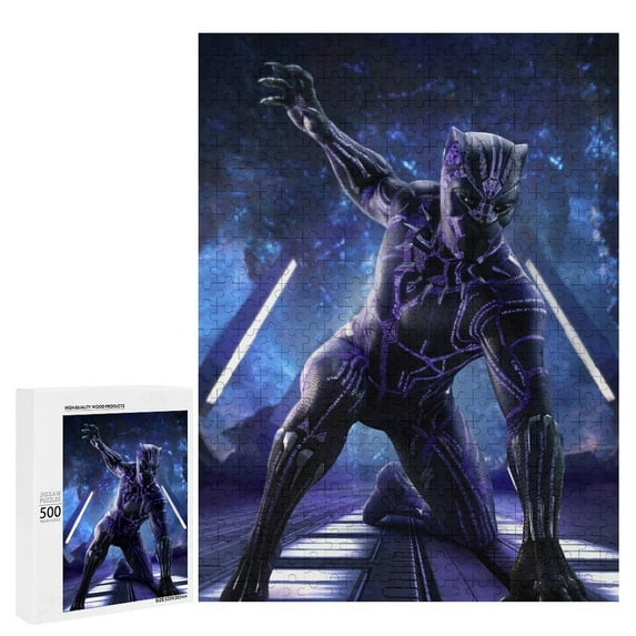Black Panther Puzzle Enthusiasts, 500 PCS Jigsaw Puzzle - Walmart.com