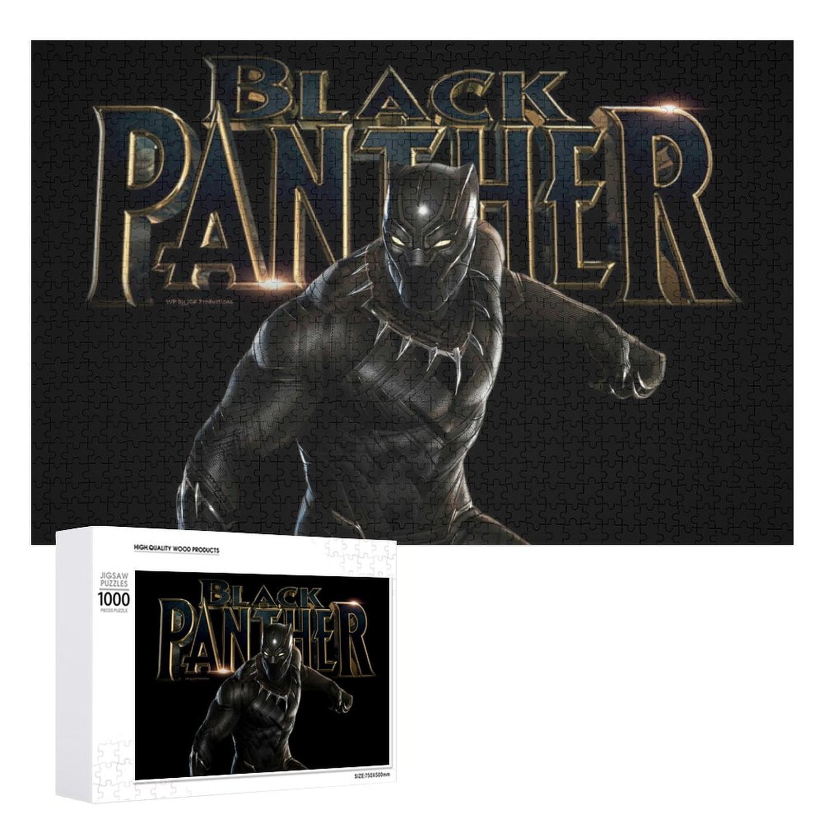 Black Panther Puzzle For Boys Girls Puzzle Enthusiasts, 1000 PCS Jigsaw ...