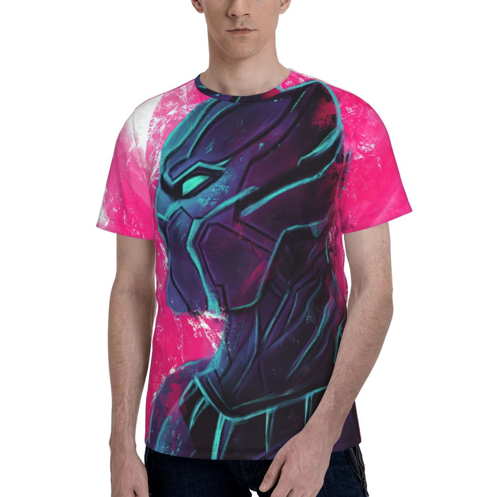 Black Panther Shirt 3d Printed T Shirt Crewneck Short Sleeve Top Tees ...