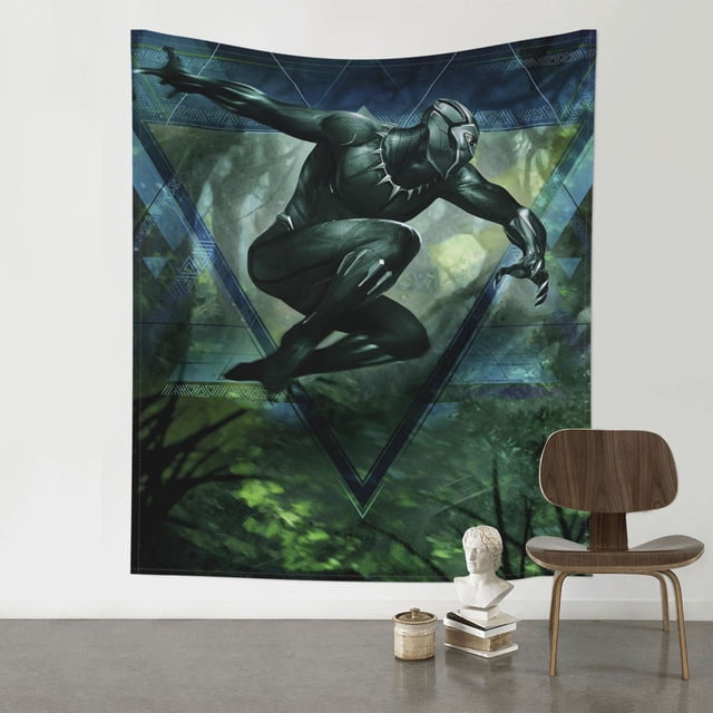 Black Panther Tapestry Wall Hanging Wall Art Decor Wall Tapestry for ...