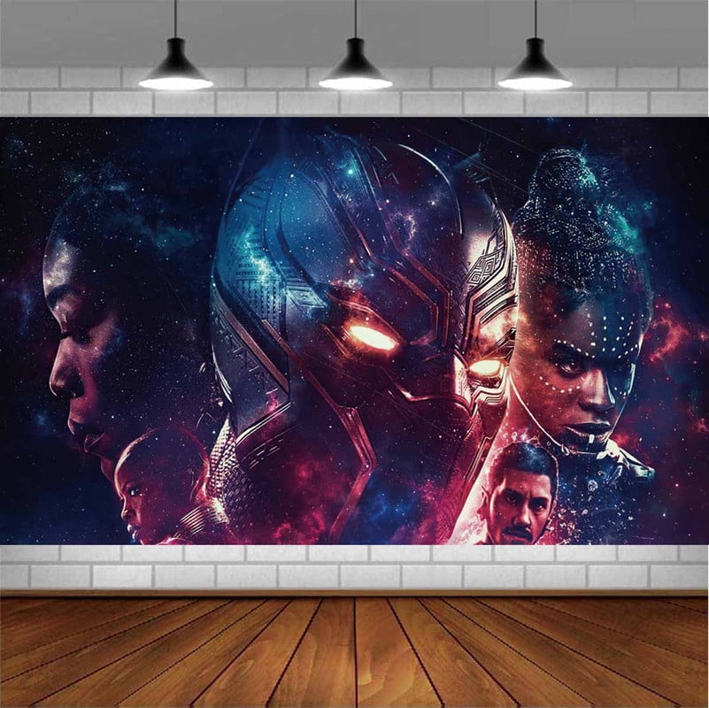Black Panther Wakanda Forever Backdrop Banner Party Supplies Poster ...