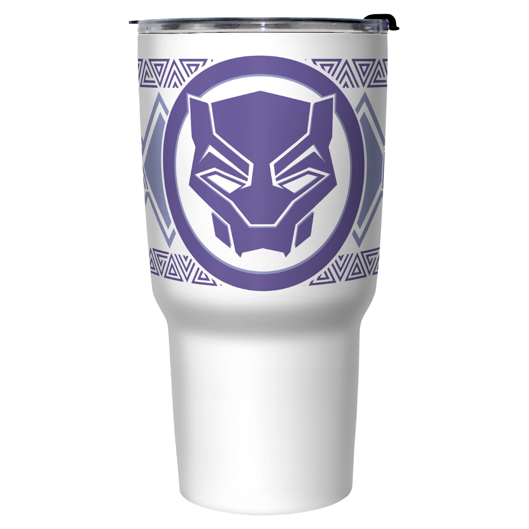 Black Panther: Wakanda Forever Purple Logo Stainless Steel Tumbler w ...