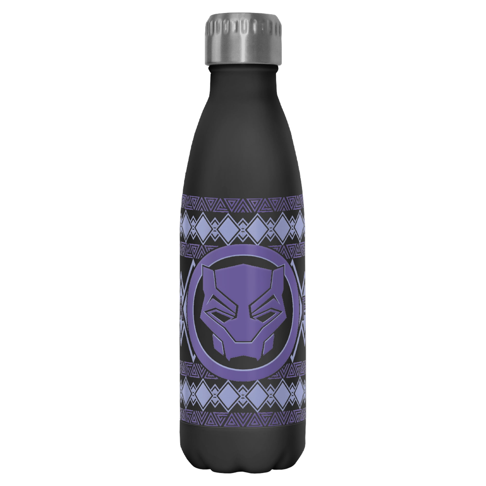 Black Panther: Wakanda Forever Purple Logo Stainless Steel Water Bottle ...