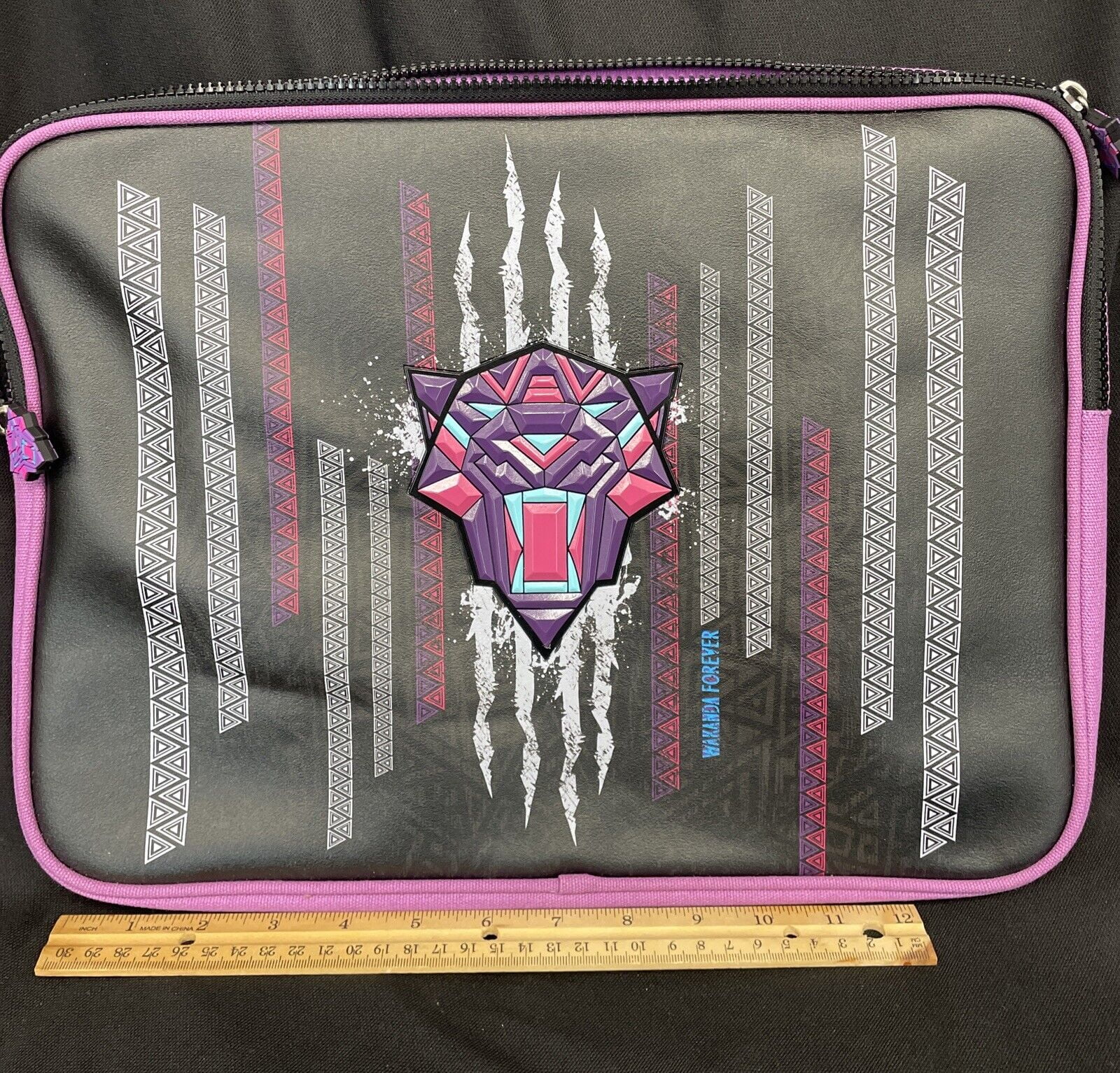 Black Panther Wakanda Forever Zip Laptop Case Marvel - Walmart.com