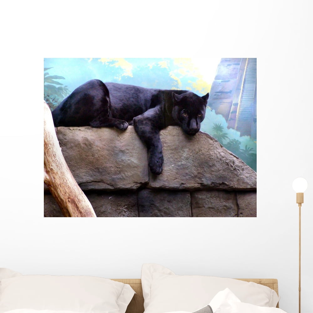 Black Panther Wall Mural by Wallmonkeys Peel and Stick Graphic (36 in W ...