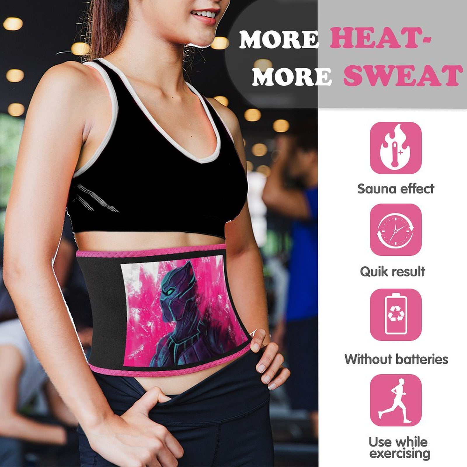 Black Panther Weight Lifting Belt, Powerlifting Belt for Men Women ...