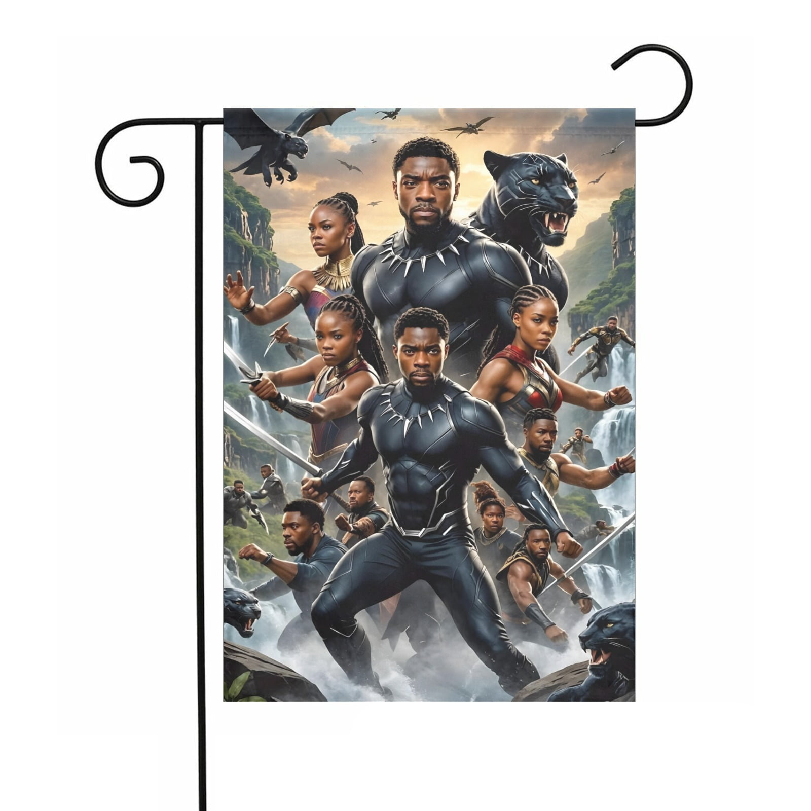 Black Panther garden flag perfect for outdoor decoration（28"x40 ...