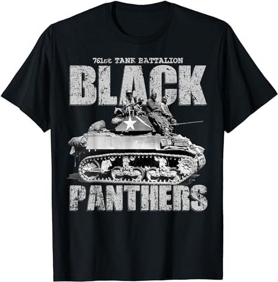 Black Panthers 761st Tank Battalion WW2 Tank Squadron T-Shirt - Walmart.com