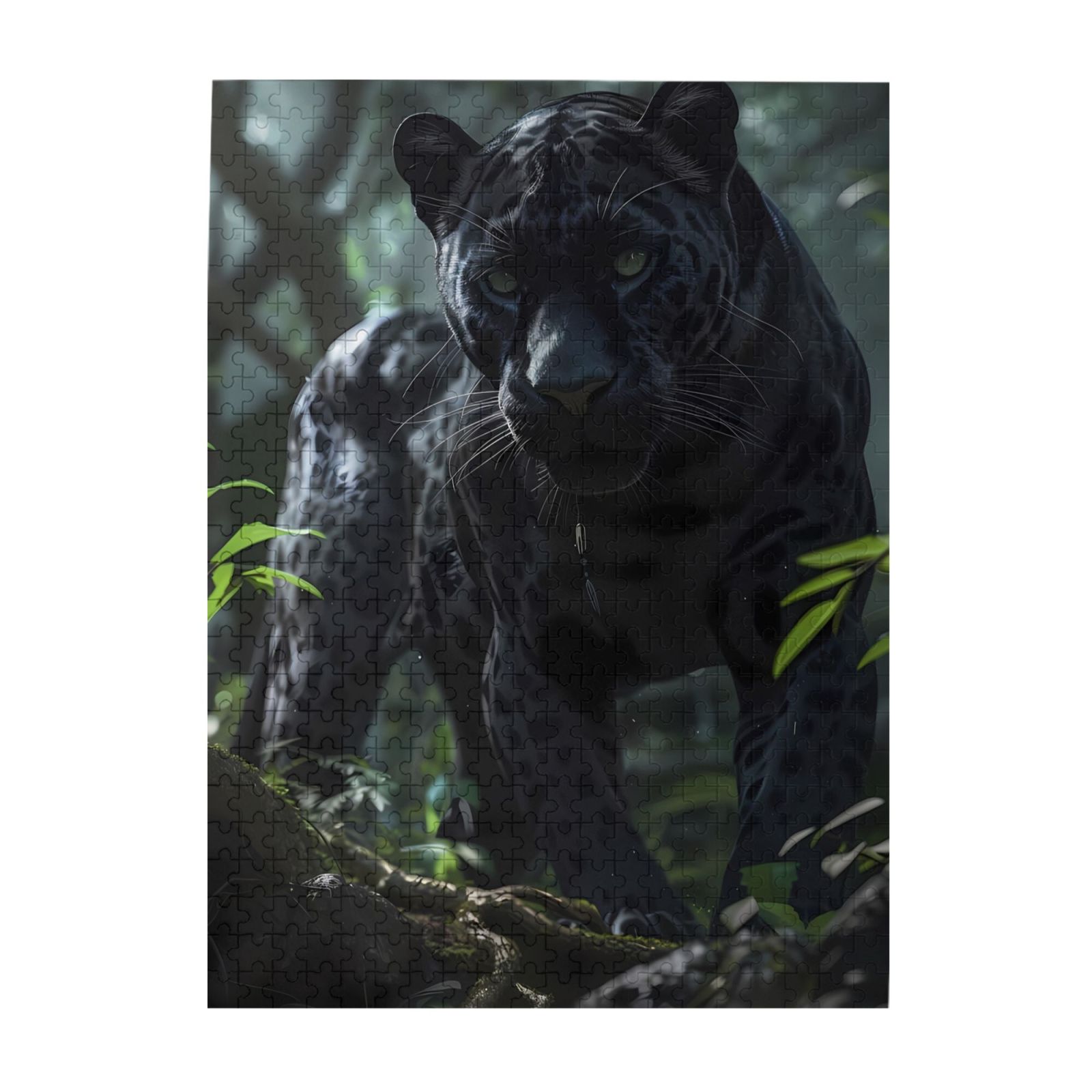 Black Panthers Jungle Predator 500-Piece Wooden Jigsaw Puzzle for ...