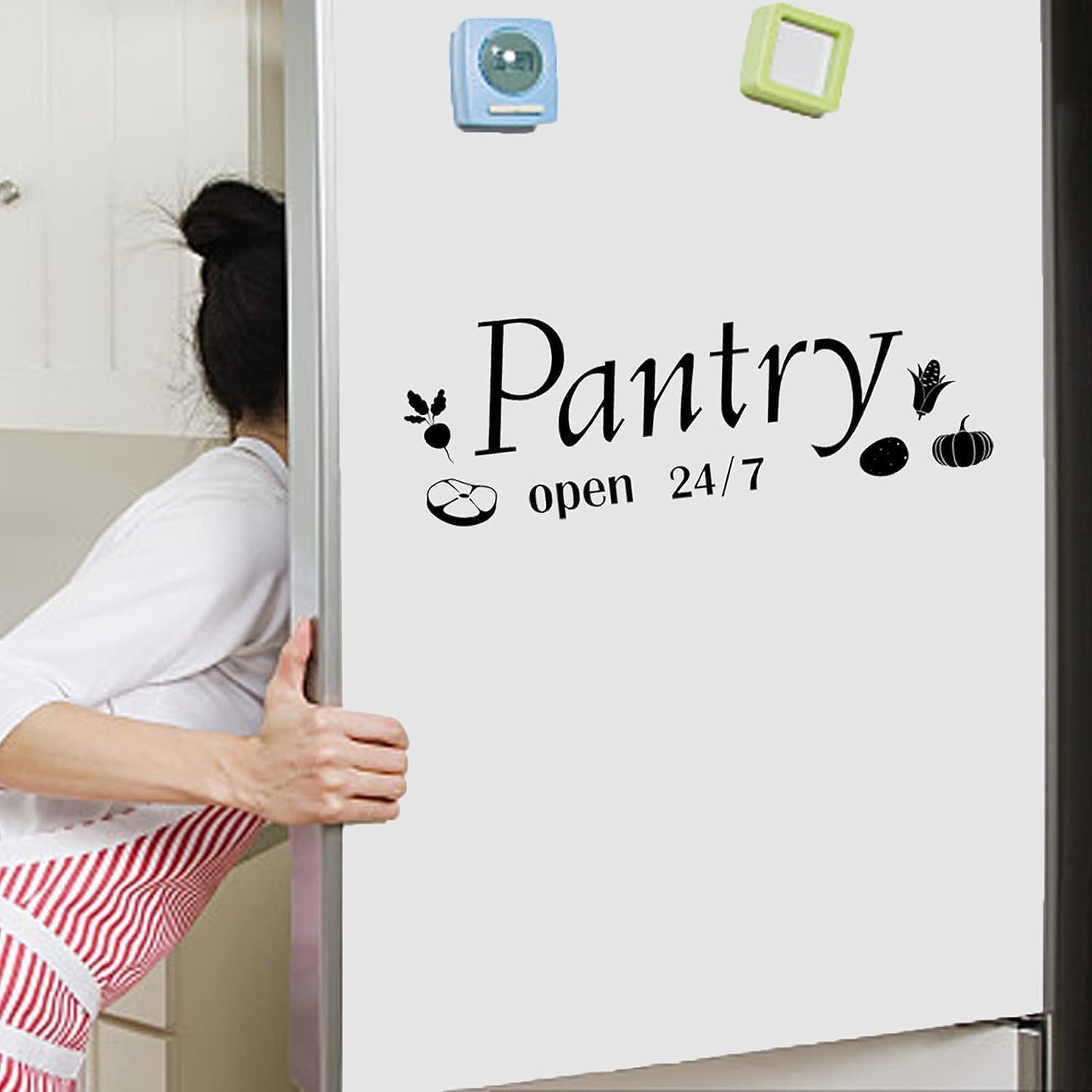 Black Pantry Sign Wall Stickers Removable Vinyl Window Wall Decals for ...