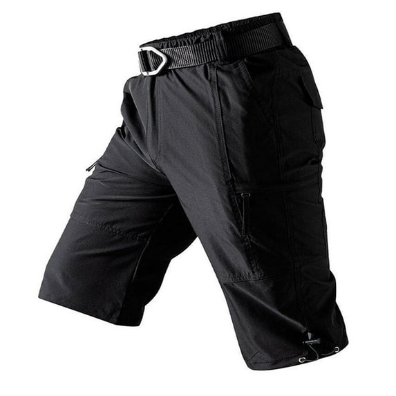 Black Pants for Man Summer Fall Wild Cargo Casual Straight Leg Basic ...