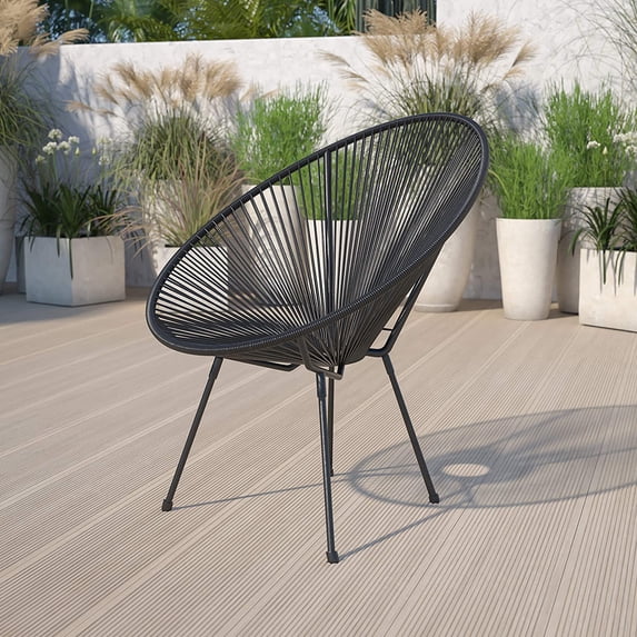 Black Papasan Bungee Lounge Chair - Walmart.com