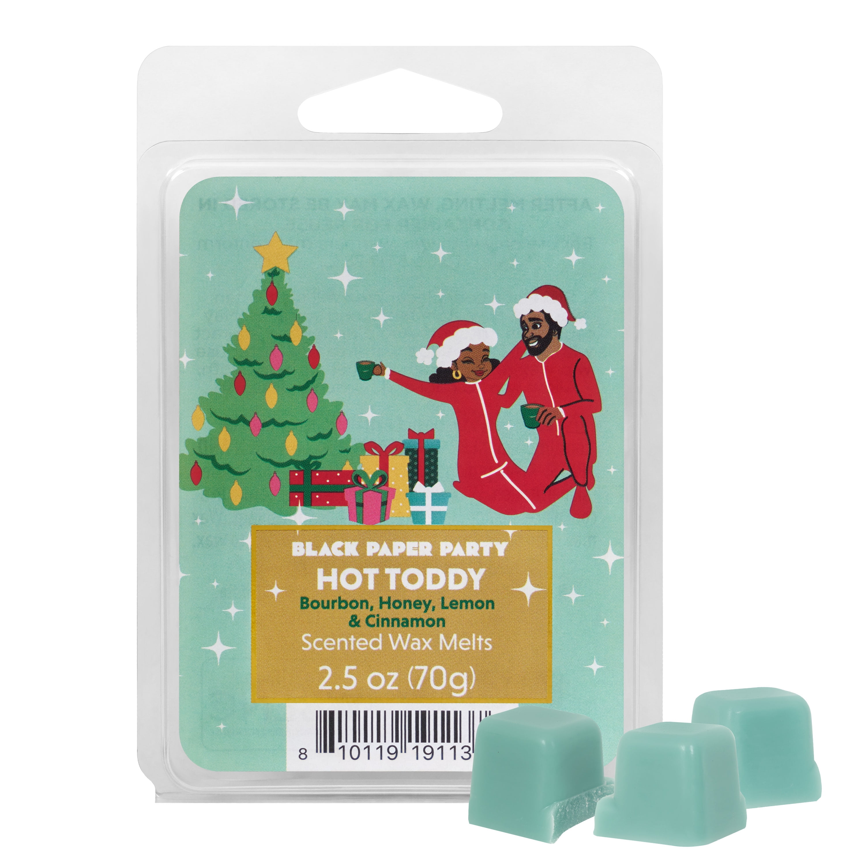 BLACK PAPER PARTY Christmas Wax Melts Hot Toddy Scent 2.5 oz 6 Cubes ...