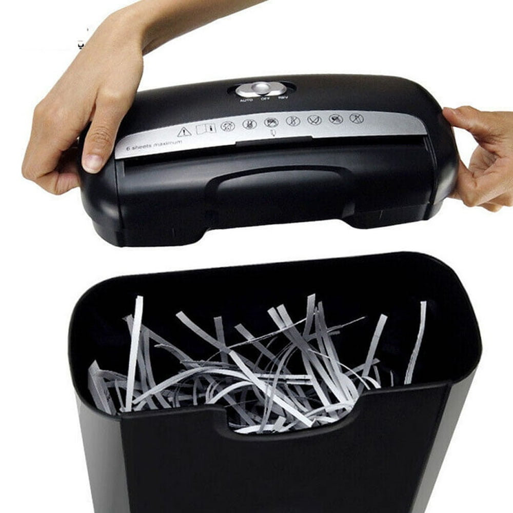 Idealforce Black Paper Shredder, Crosscut, 6-Sheet Capacity, 10L Basket ...
