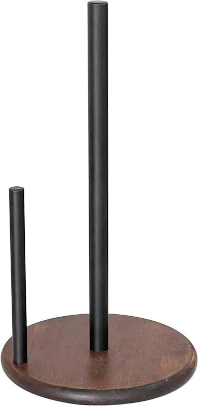 Black Paper Towel Holder, Stainless Steel Kitchen Roll Dispenser for ...