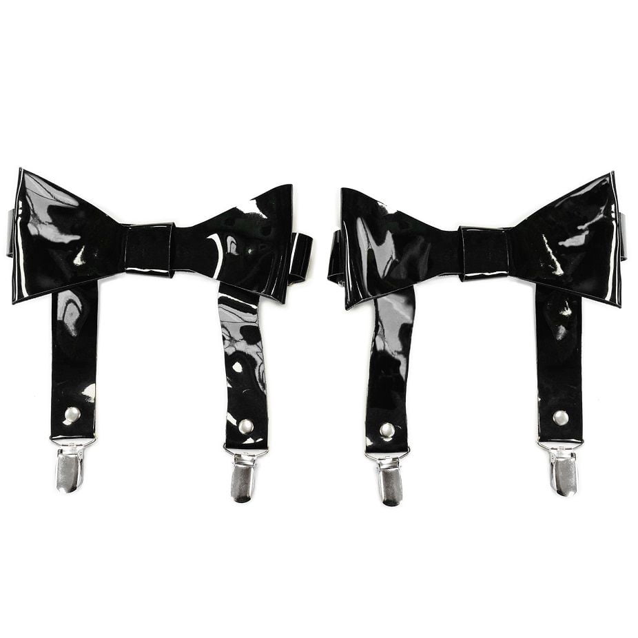 Black Patent Garters (Set of 2) - Walmart.com