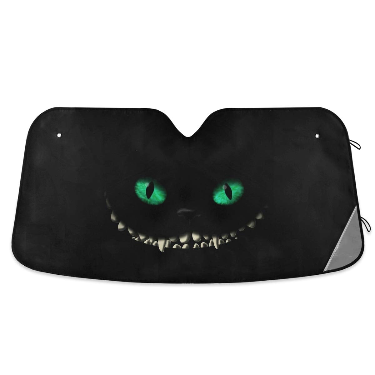 Black Pattern Car Windshield, Smile of Evil Sun Shield Visor Protector ...