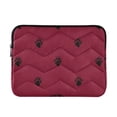 Black Paw Prints Quilted Laptop Protective Cases Computer Sleeves ...