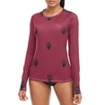 Black Paw Prints Women's Rash Guard Shirts UPF 50+ Sun Protection ...
