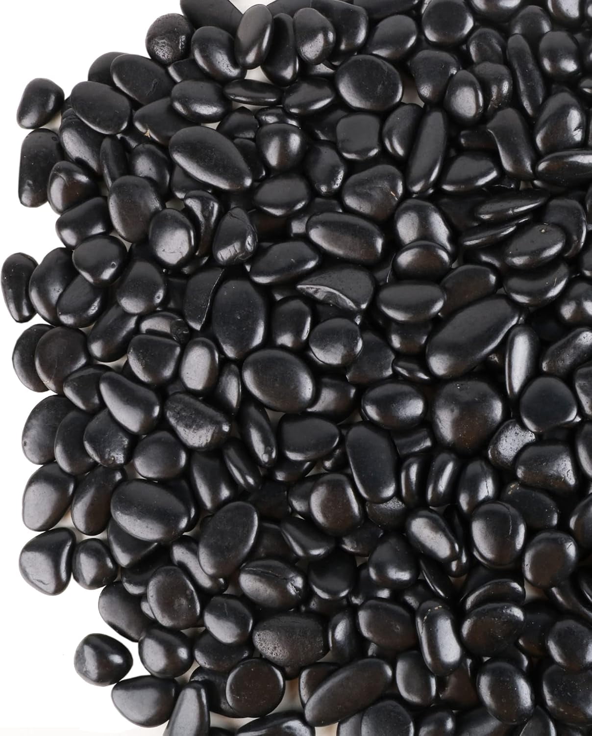 Black Pebbles for Plants 1.8lb Bulk Bag Aquarium Gravel 0.8"- 1.2 ...