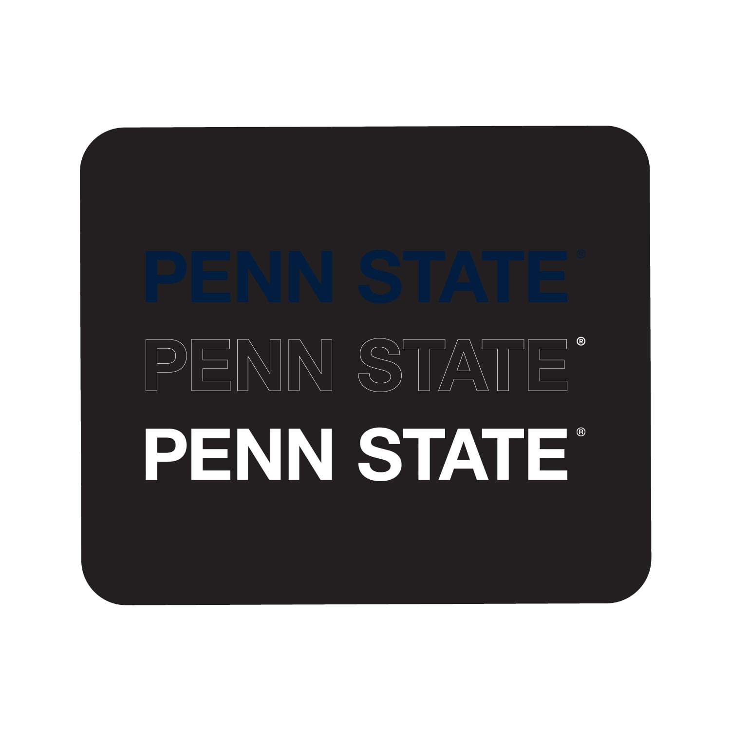 Black Penn State Nittany Lions Wordmark Logo Mouse Pad - Walmart.com