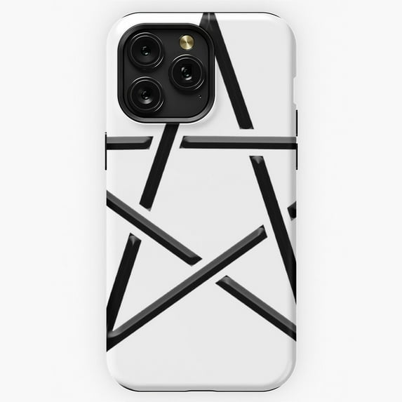 Black Pentacle Wiccan Symbol Feeling Witchy iPhone Case 17 16 15 14 13 ...