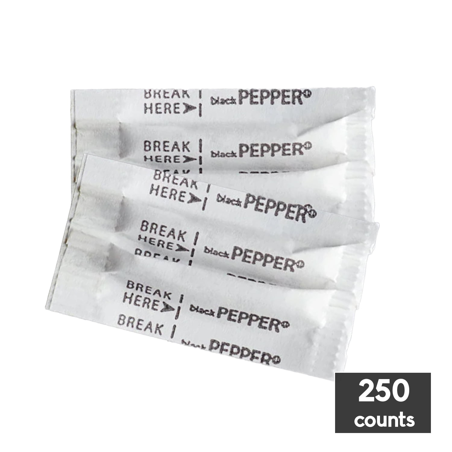 Black Pepper 0.10g Portion Packets l Pack of 250 - Walmart.com