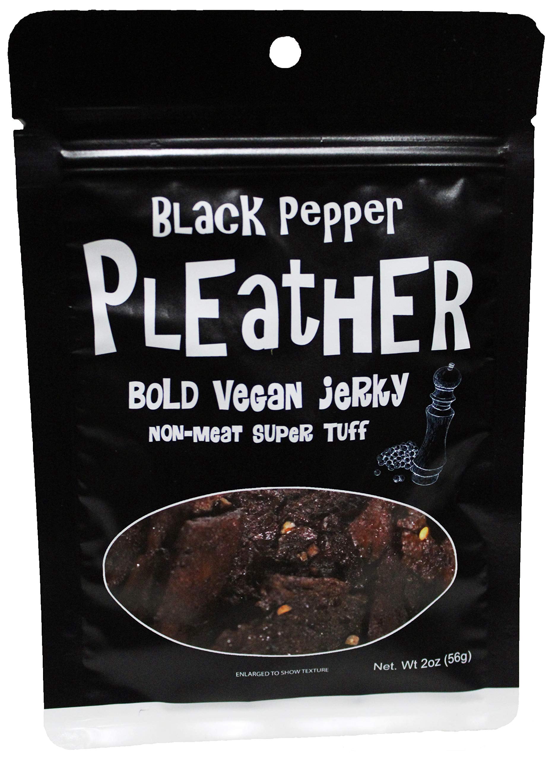 Black Pepper Vegan Jerky MFF30 - Bold, Traditional Extra Tough Texture ...