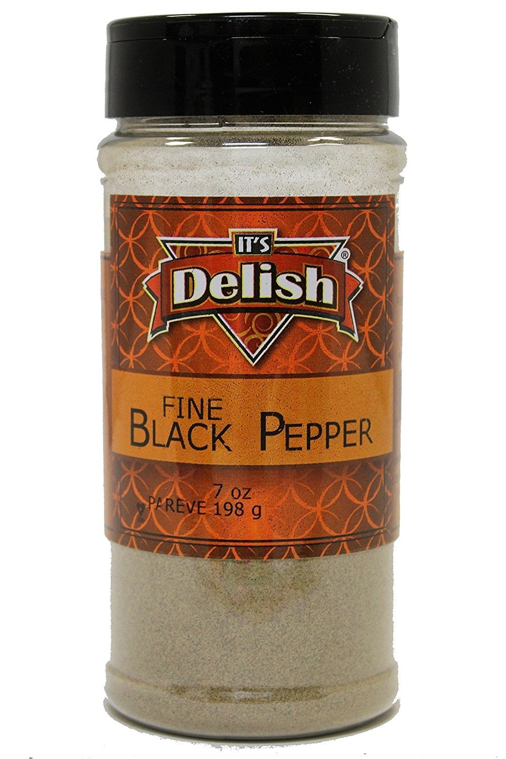 Its Delish Fine Ground Black Pepper, Fresh Bulk Value Size, 7 oz Medium ...