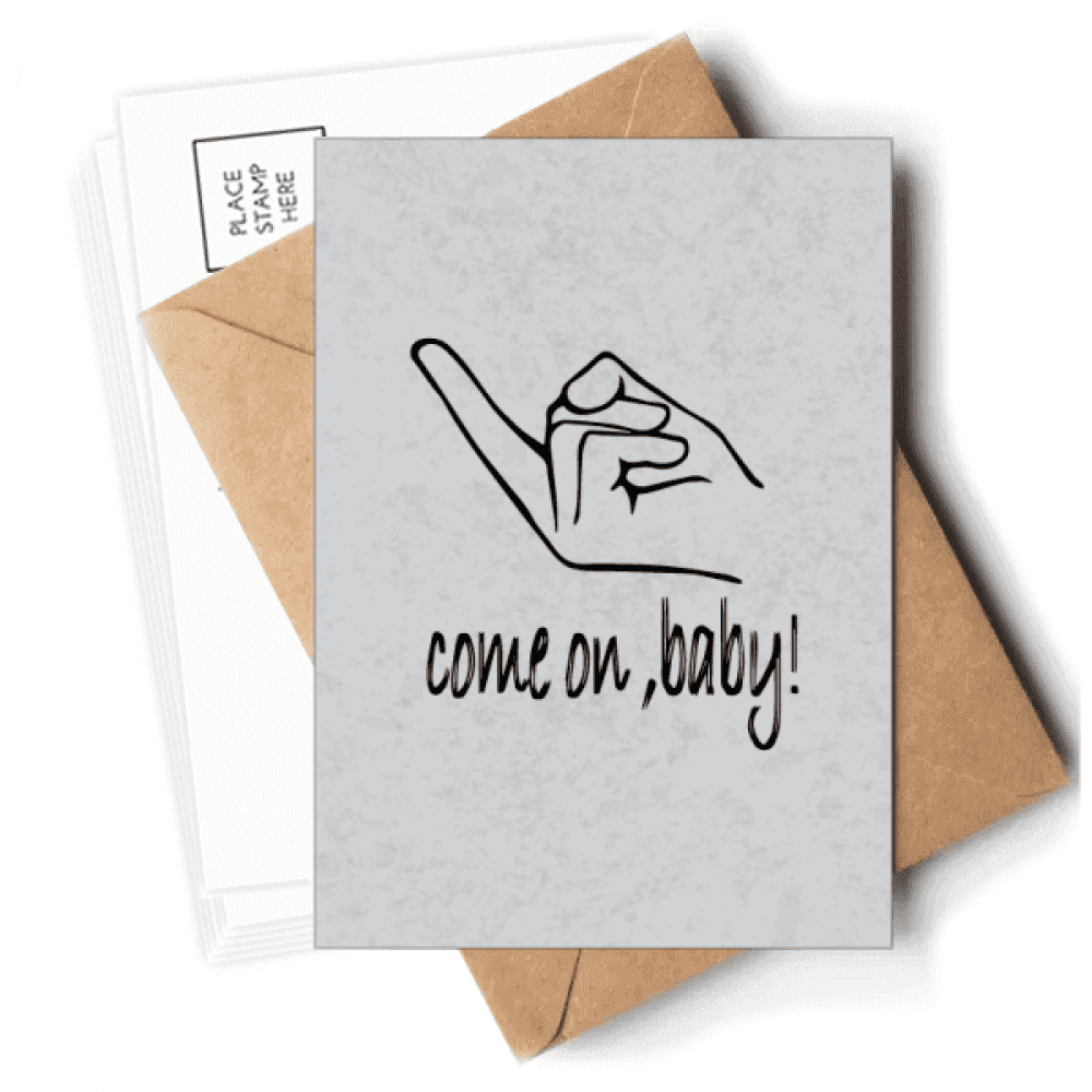 Black Personalized Gesture Postcards Envelopes Blank Note Cards Mailing ...