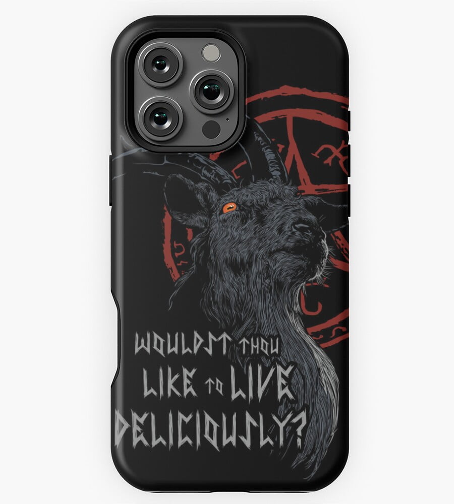 Black Phillip the goat GA6077 Phone Case for iPhone 11 to 17 Pro Max ...