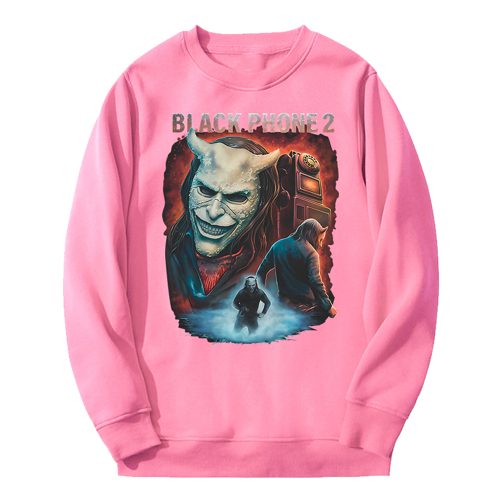Black Phone 2 You Have Been Warned Sweatshirt Crewneck Long Sleeve ...