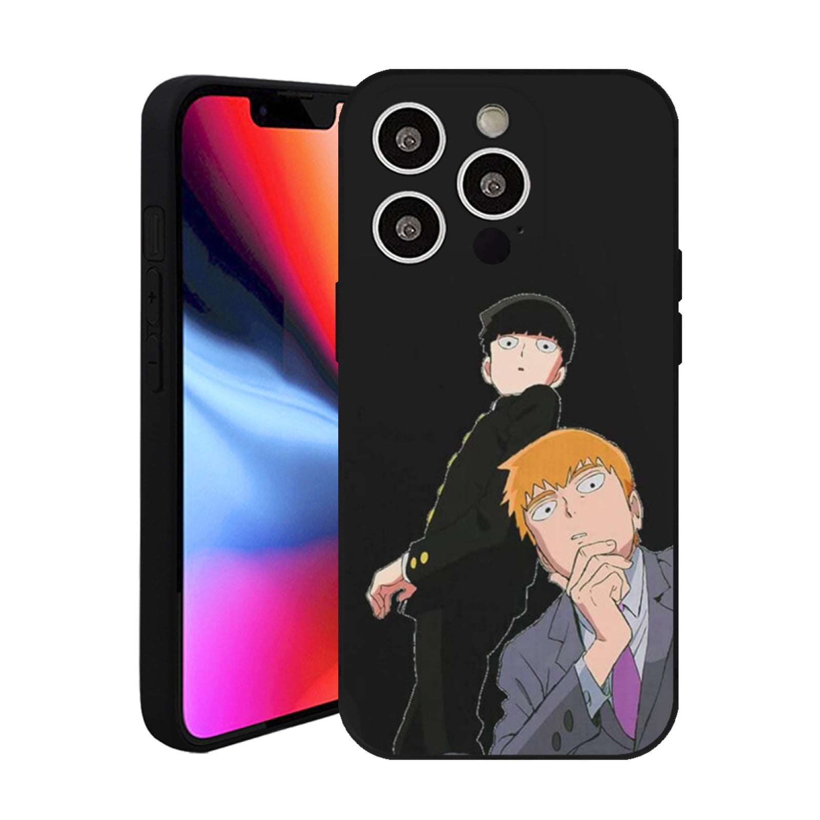 Black Phone Case Arataka Mob from Mob Psycho 100 Compatible for iPhone ...