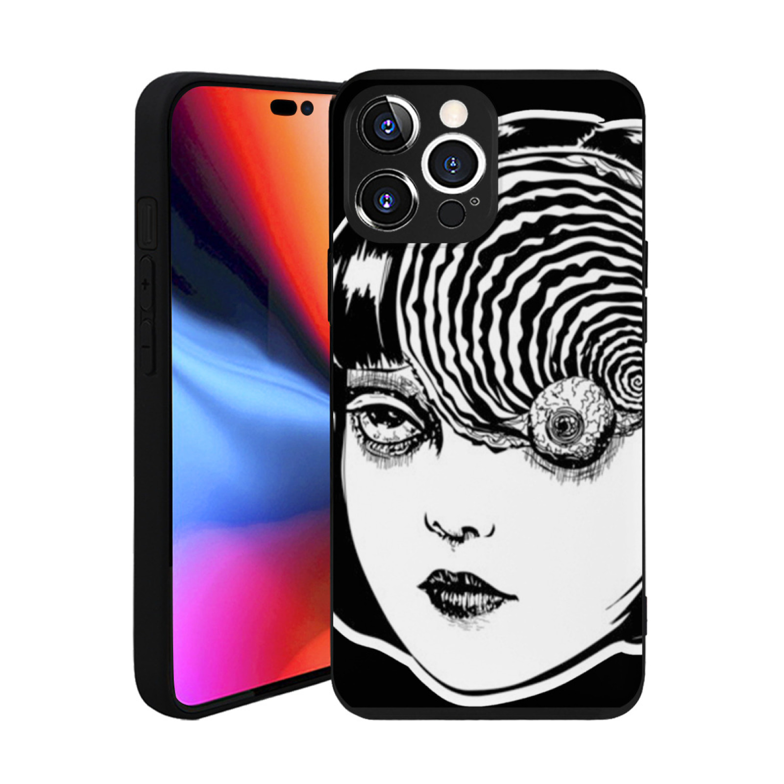 Black Phone Case Cover Gyo Manga Uzumaki Anime Junji Japan Ito Tomie ...