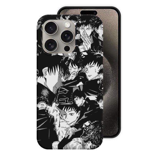 Black Phone Case Toji Fushiguro Jujutsu Kaisen for iPhone 12 Case ...