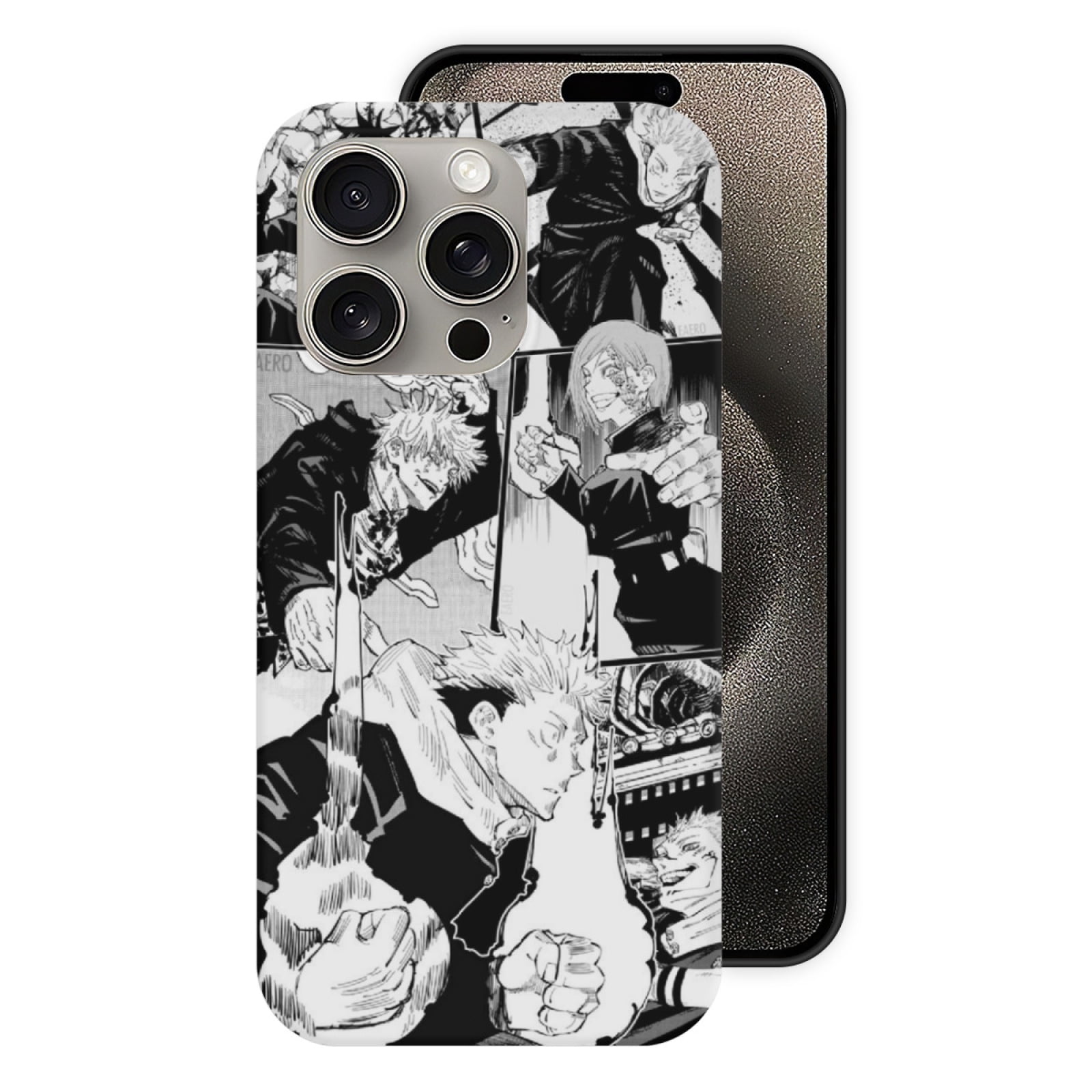 Black Phone Case Toji Fushiguro Jujutsu Kaisen for iPhone 15 Pro Case ...